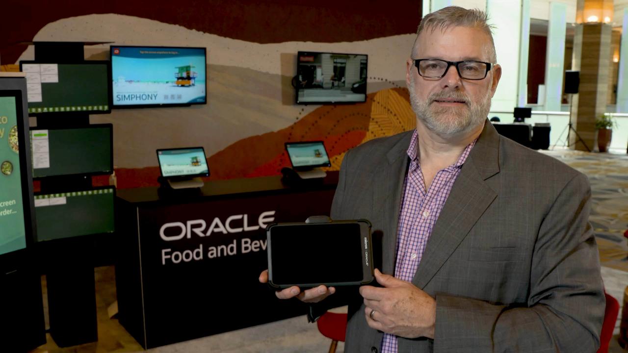 Restaurant Mobility With The Oracle Micros Tablet 721p Video Gallery